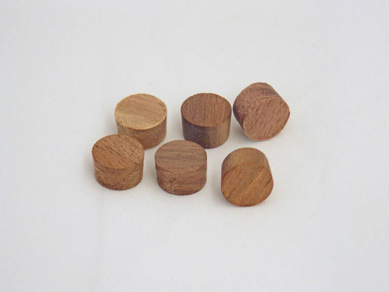 3/8" Flat Head Plugs - Side Grain Walnut - Kemp Enterprises